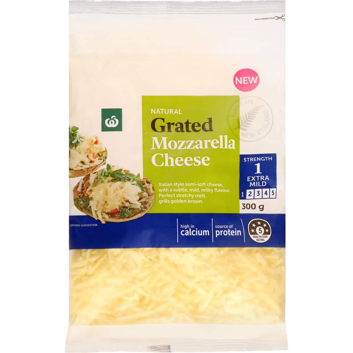 Woolworths Grated Mozzarella 300g | bunch