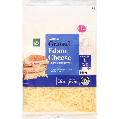 Woolworths Grated Edam 350g | bunch
