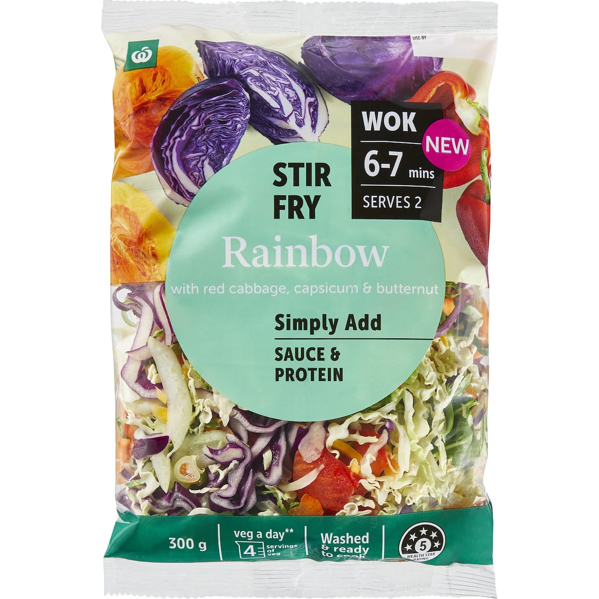 Woolworths Rainbow Stir Fry 300g | bunch