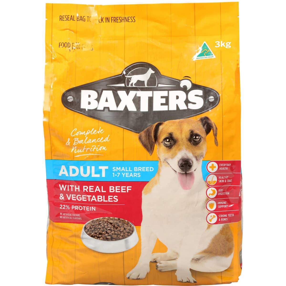 Baxter's Dog Food Small Breed Beef and Vegetables 3kg | bunch