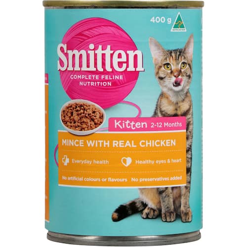 Smitten Cat Food Kitten Mince Chicken 400g | bunch
