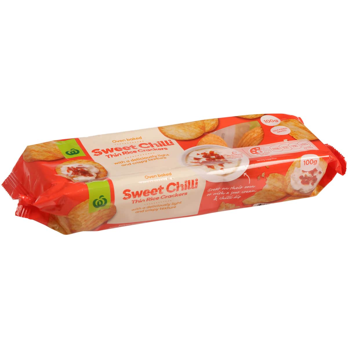 Woolworths Thin Rice Crkr Sweet Chilli 100G | bunch