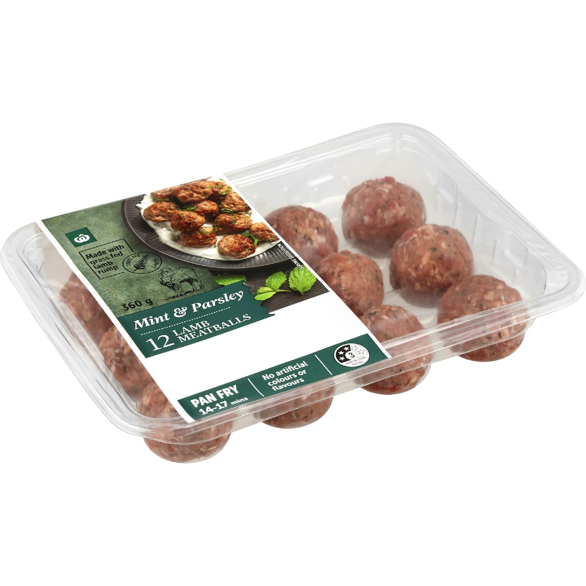Woolworths Lamb Meatballs With Mint And Parsley 360g | bunch