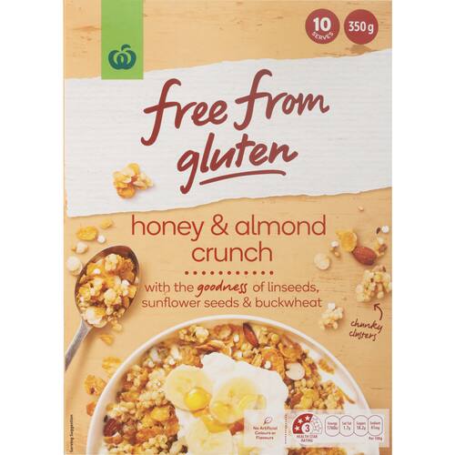 Free From Gluten Cereal Honey Almond Crunch 350g | bunch