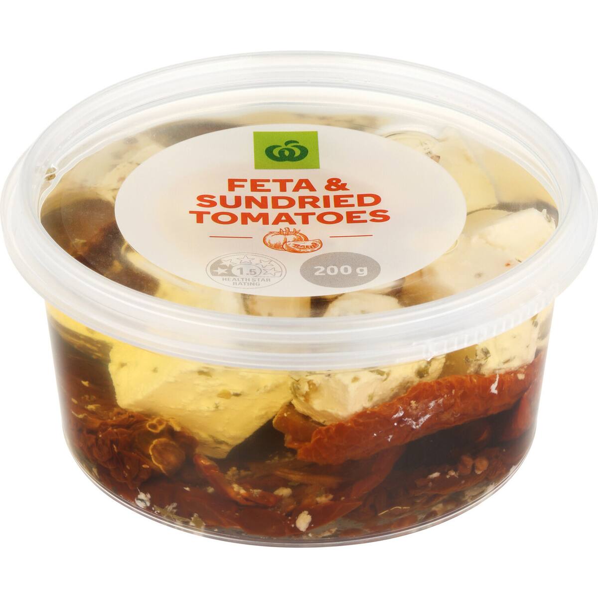 Woolworths Feta and Sundried Tomatoes 200g | bunch