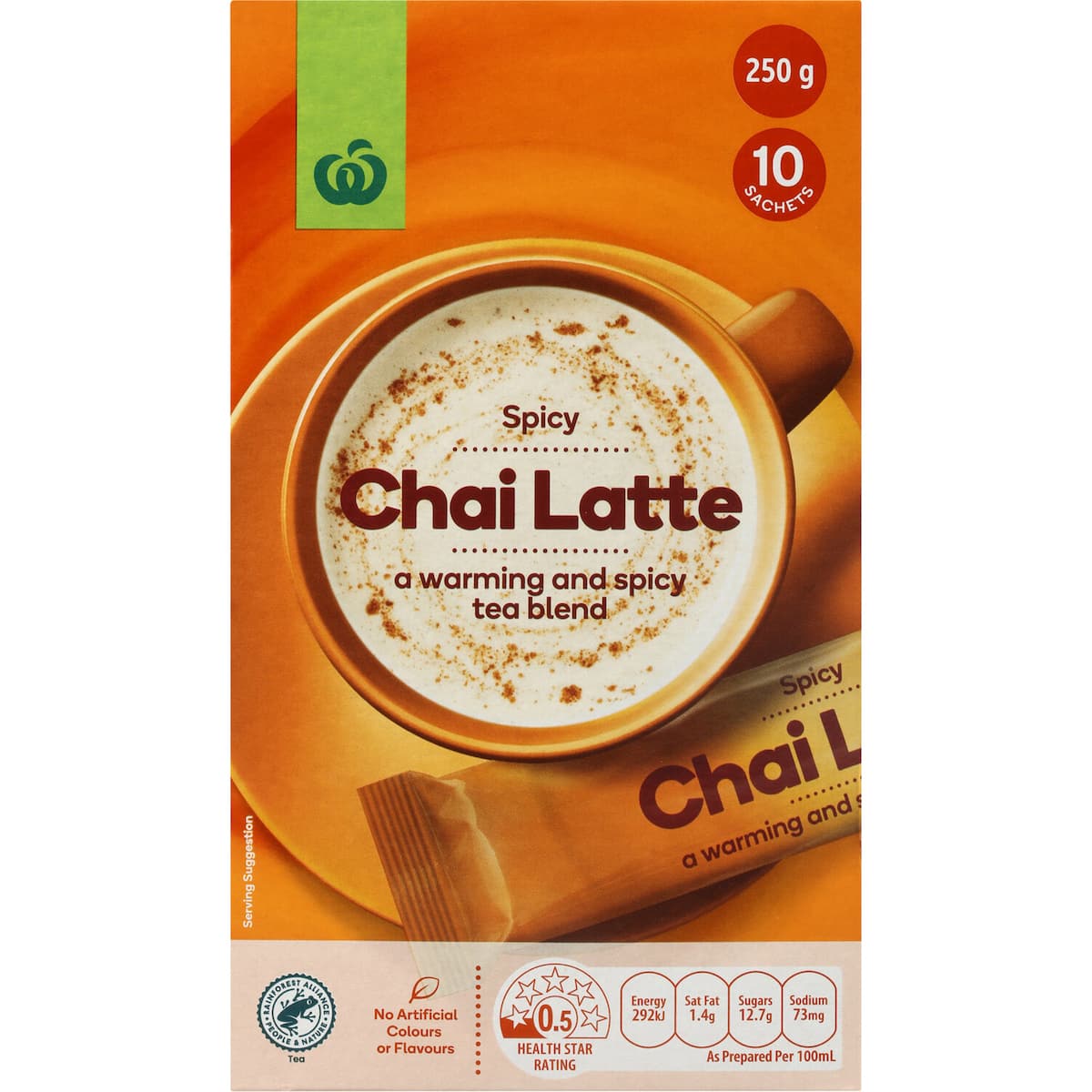 Woolworths Stick Chai Latte 10pk | bunch