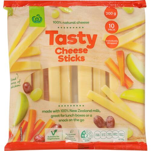 Woolworths Cheese Sticks 10 pack 200g | bunch