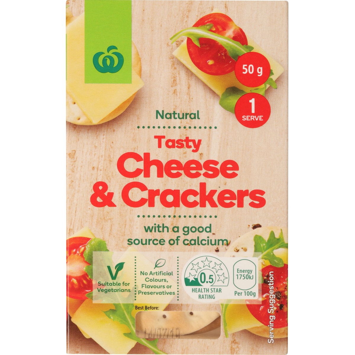 Woolworths Cheese Cracker Tasty 50g | bunch