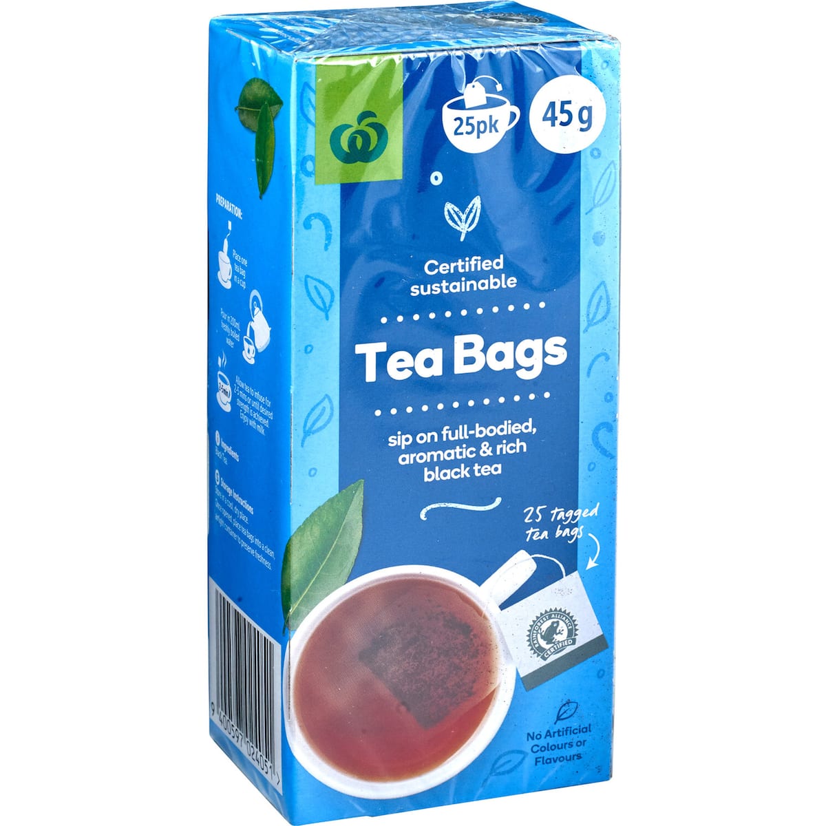 Woolworths Black Tea Bags 25s | bunch