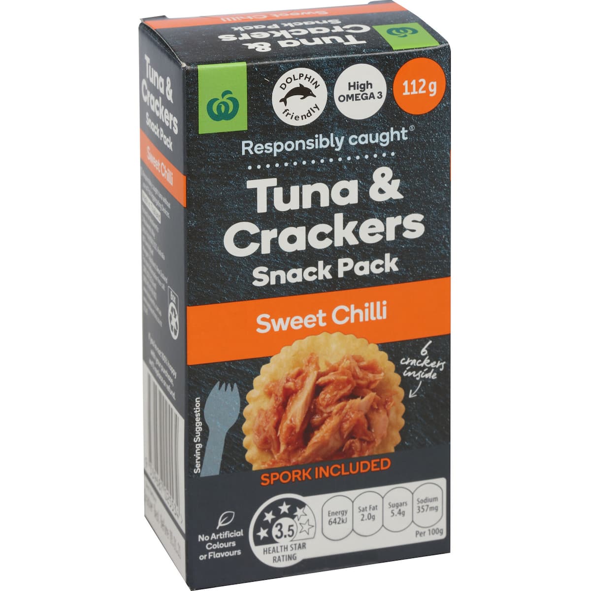 Woolworths Tuna and Cracker Sweet chilli 112g | bunch