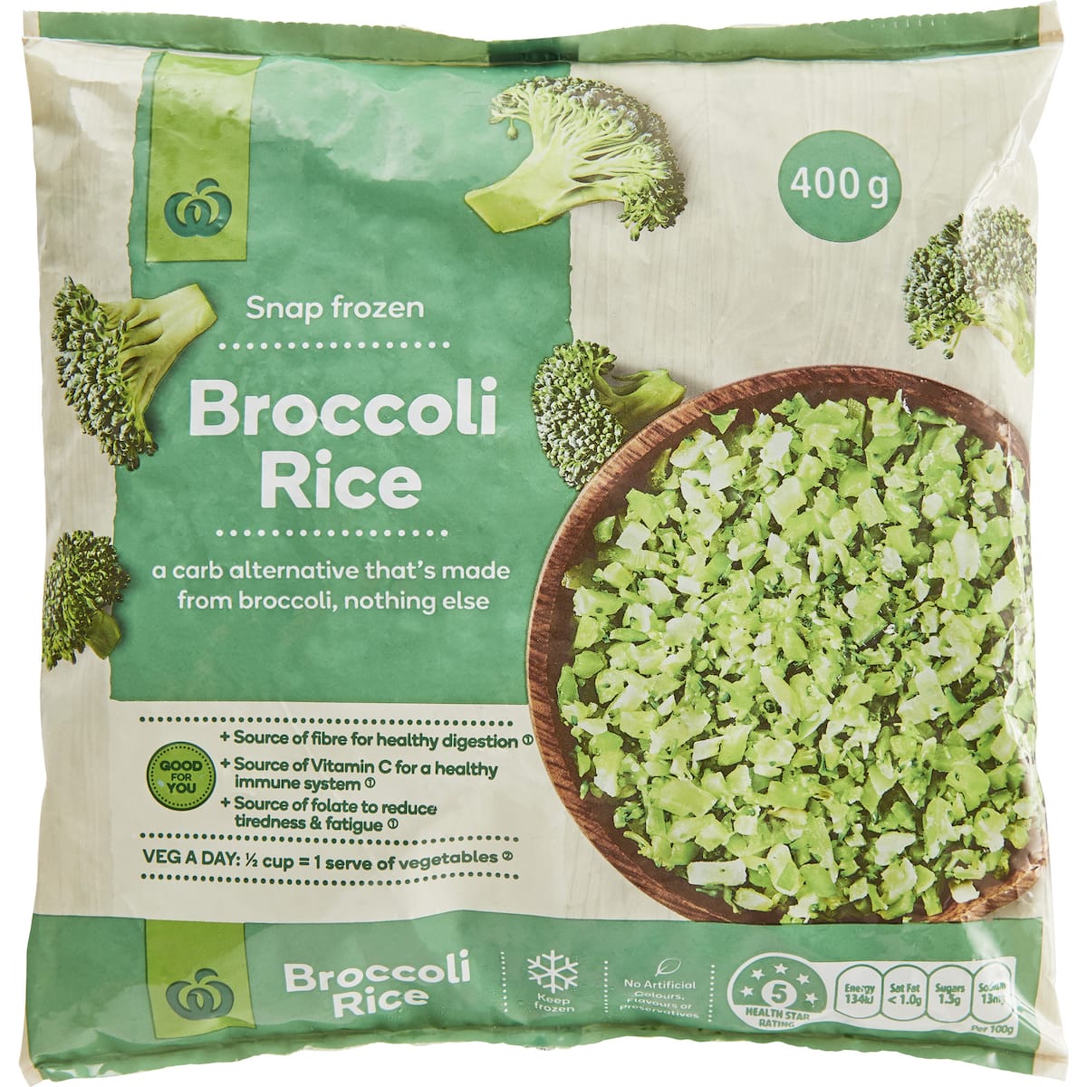 Woolworths Broccoli Rice 400g | bunch