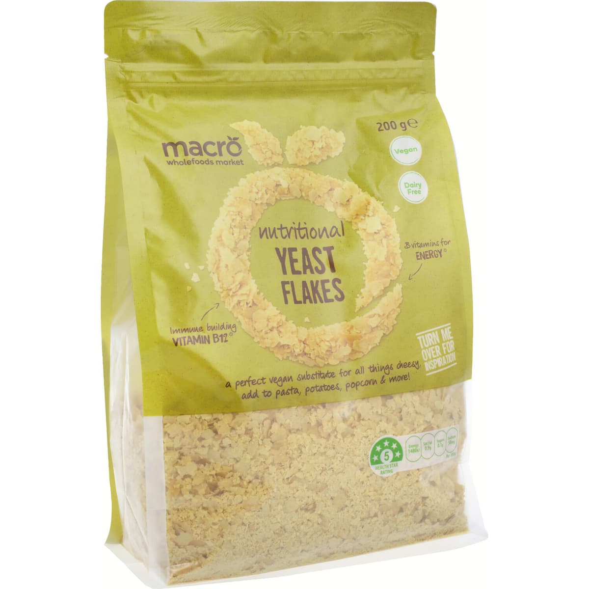 Macro Nutritional Yeast Flakes 200g | bunch