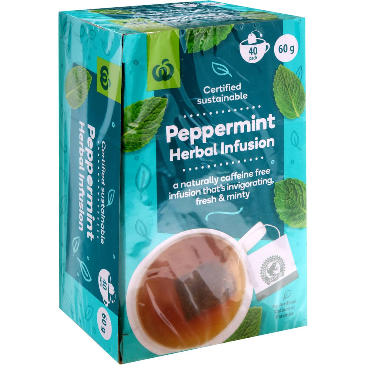 Woolworths Tea Peppermint 40pk 60g | bunch