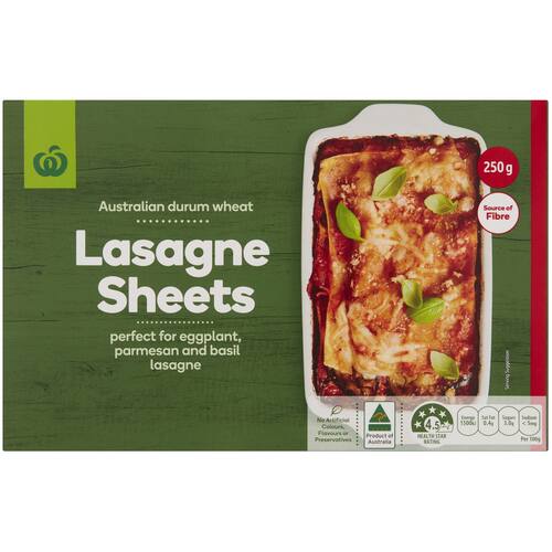 Woolworths Instant Lasagne Sheets 250g | bunch