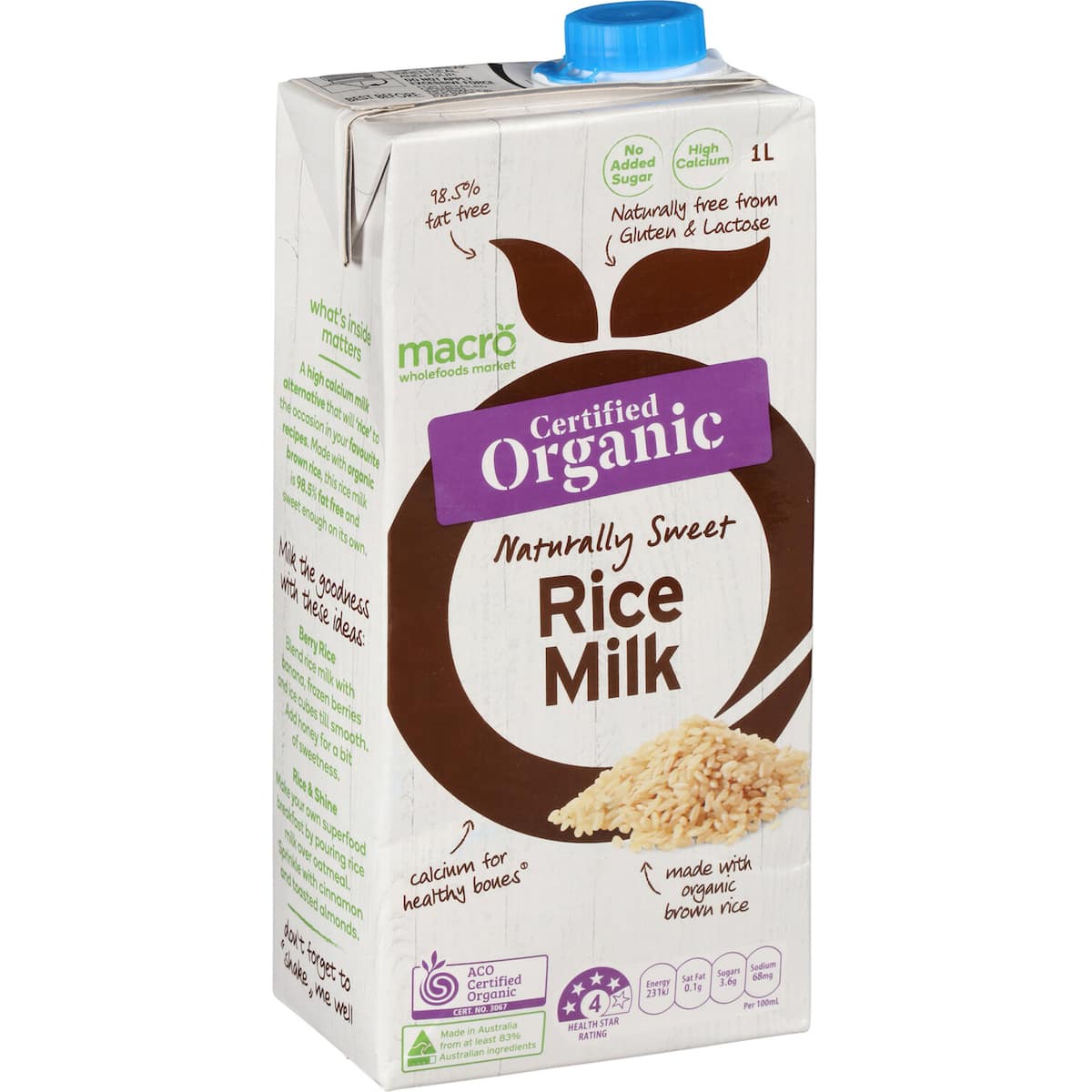 Macro Organic Rice Milk1L | bunch