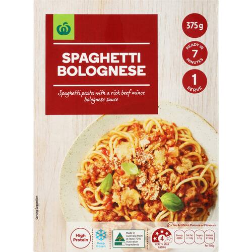 Woolworths Spaghetti Bolognese 375g | bunch