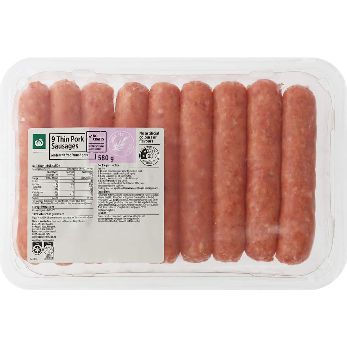 Market Value Pork Sausages | bunch