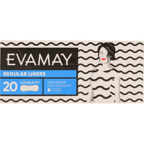 Evamay Panty Liners Regular 20pk | bunch