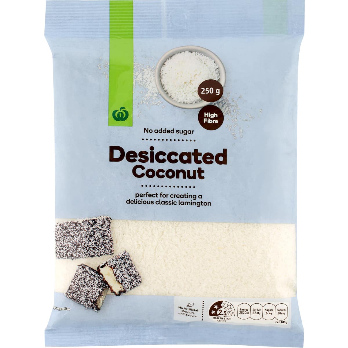 Woolworths Coconut Fine Desiccated 250g | bunch