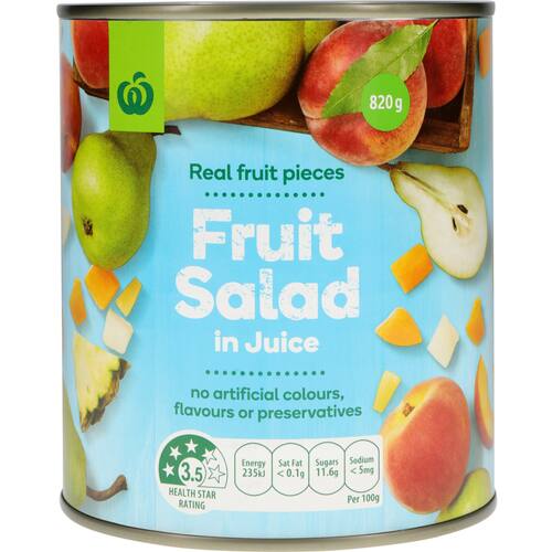 Woolworths Fruit Salad In Juice 820g | bunch