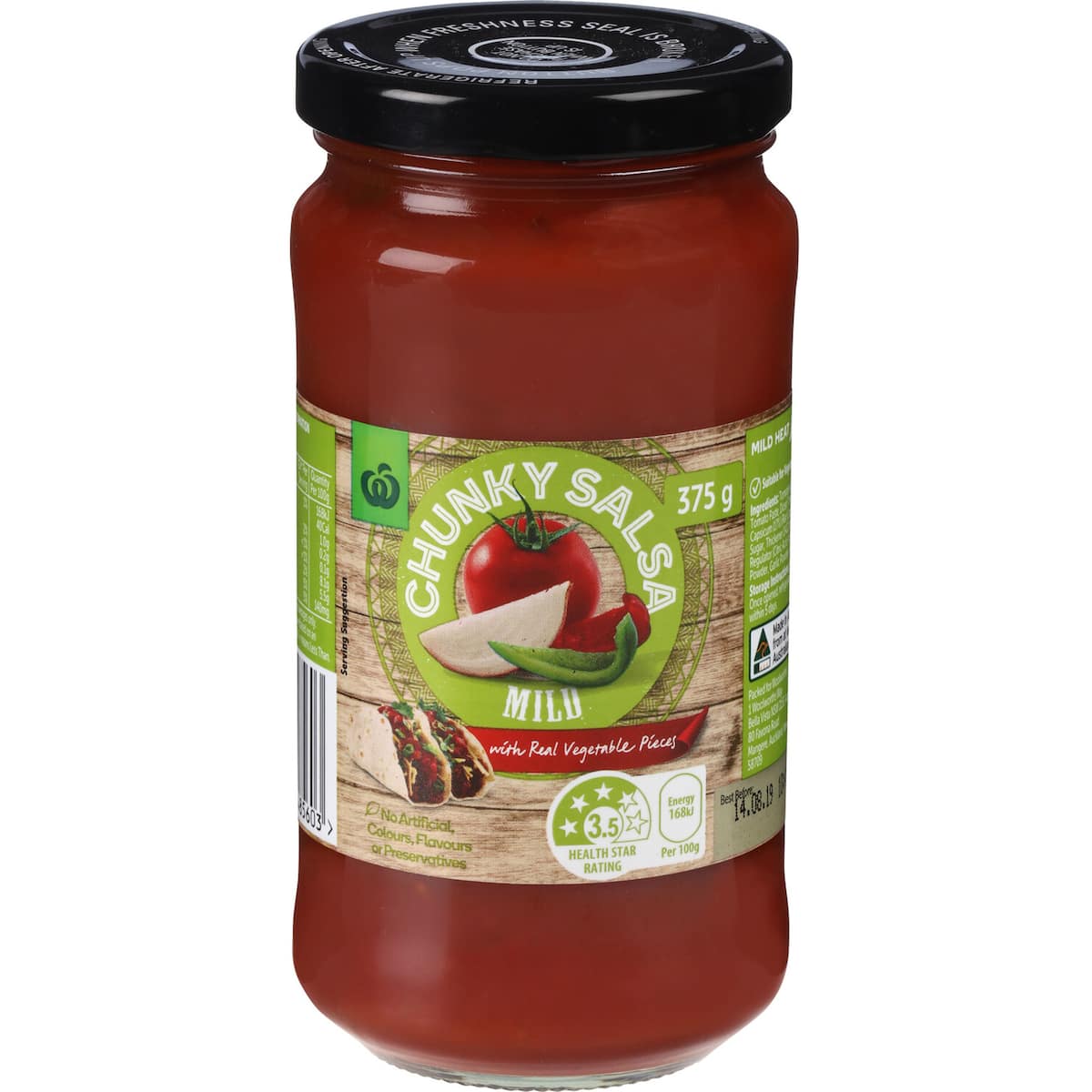 Woolworths Chunky Salsa Mild 375g | bunch