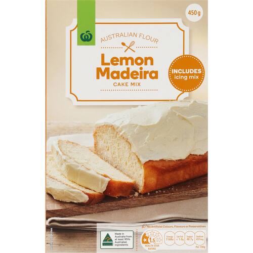 Woolworths Lemon Madeira Cake With Icing 450g | bunch