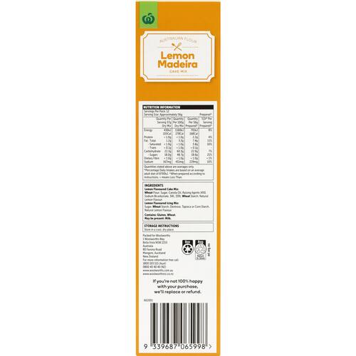 Woolworths Lemon Madeira Cake With Icing 450g | bunch