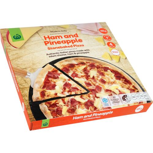 Woolworths Pizza Ham And Pineapple 435g | bunch