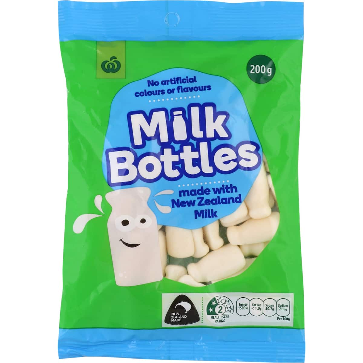 Woolworths Milk Bottles 200g | bunch