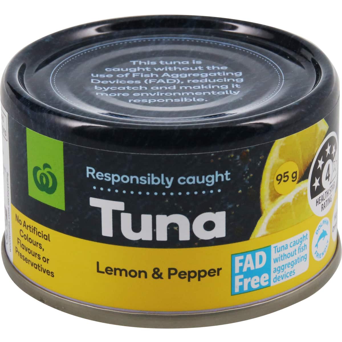 WOW Woolworths Tuna Lemon/Pepper 95g | bunch