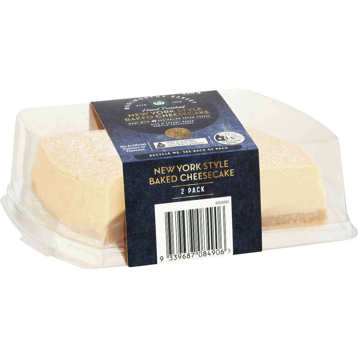 Woolworths New York Style Cheesecake 2pk 220g | bunch