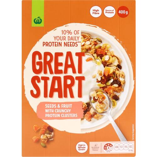 Woolworths Protein Cereal with Fruits and Seeds 400g | bunch