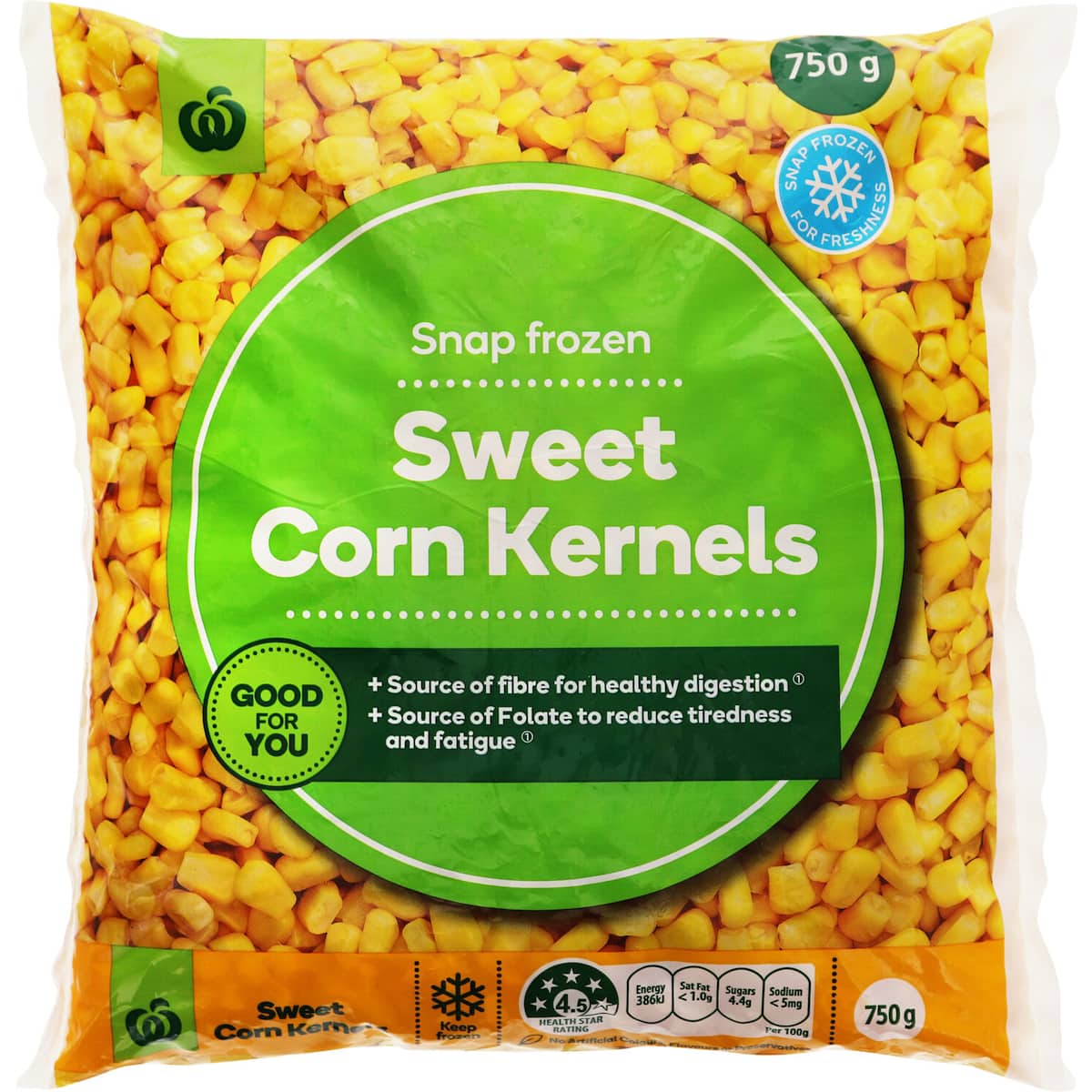 Woolworths Frozen Sweet Corn Kernels 750g | bunch