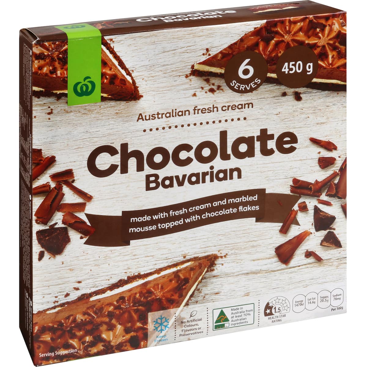 Woolworths Chocolate Bavarian 450g | bunch