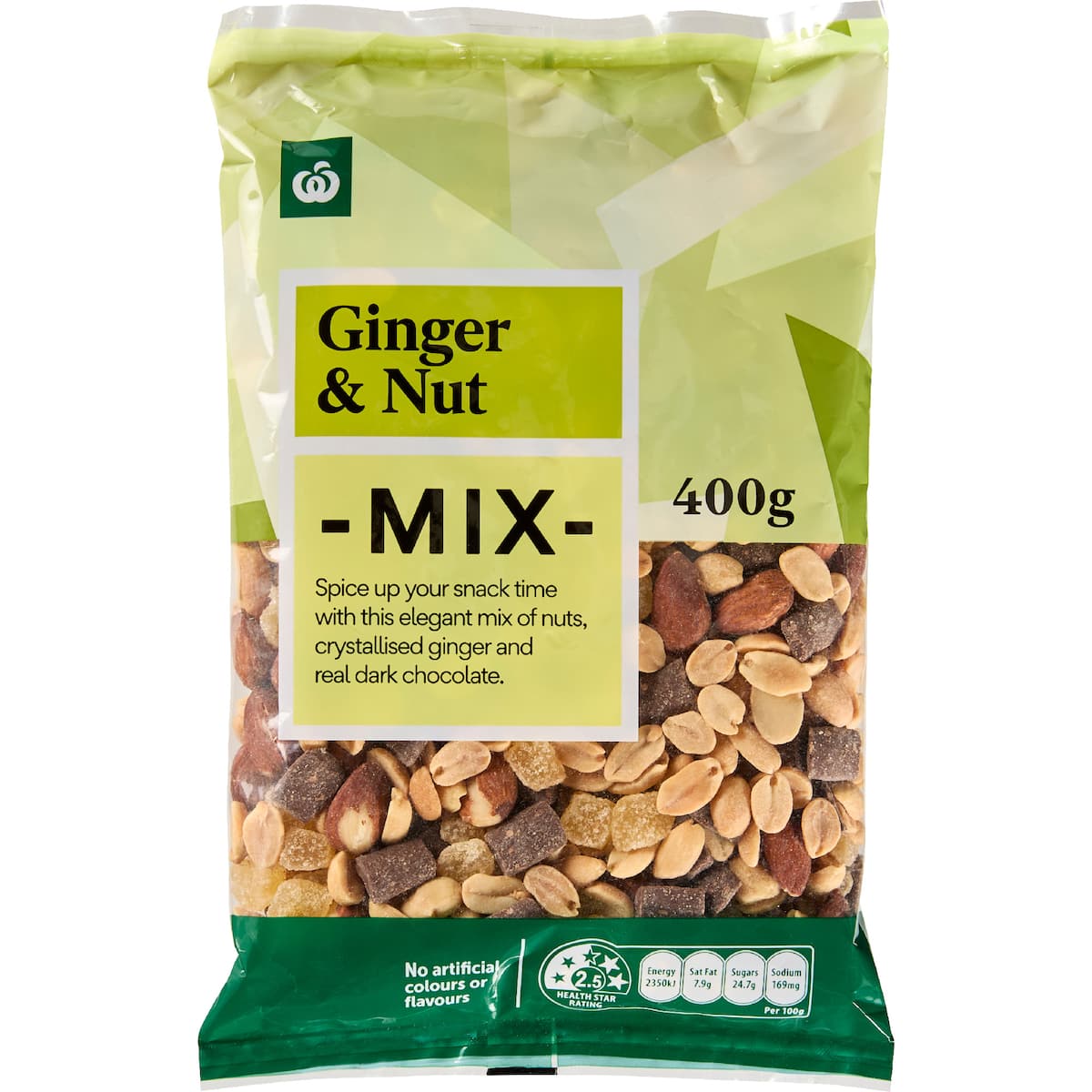 Woolworths Snack Mix Ginger & Nut 400g | bunch
